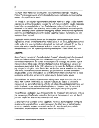 Gordon Training International whitepaper | DOC