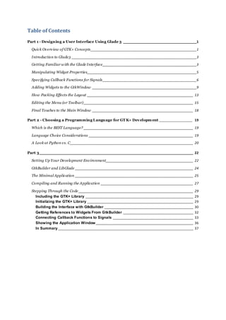 Gtk development-using-glade-3 | PDF | Desktop Publishing | Computer Software and Applications
