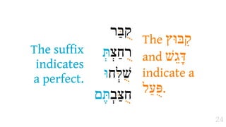 Getting to Know פֻּעַל Verbs | PPT