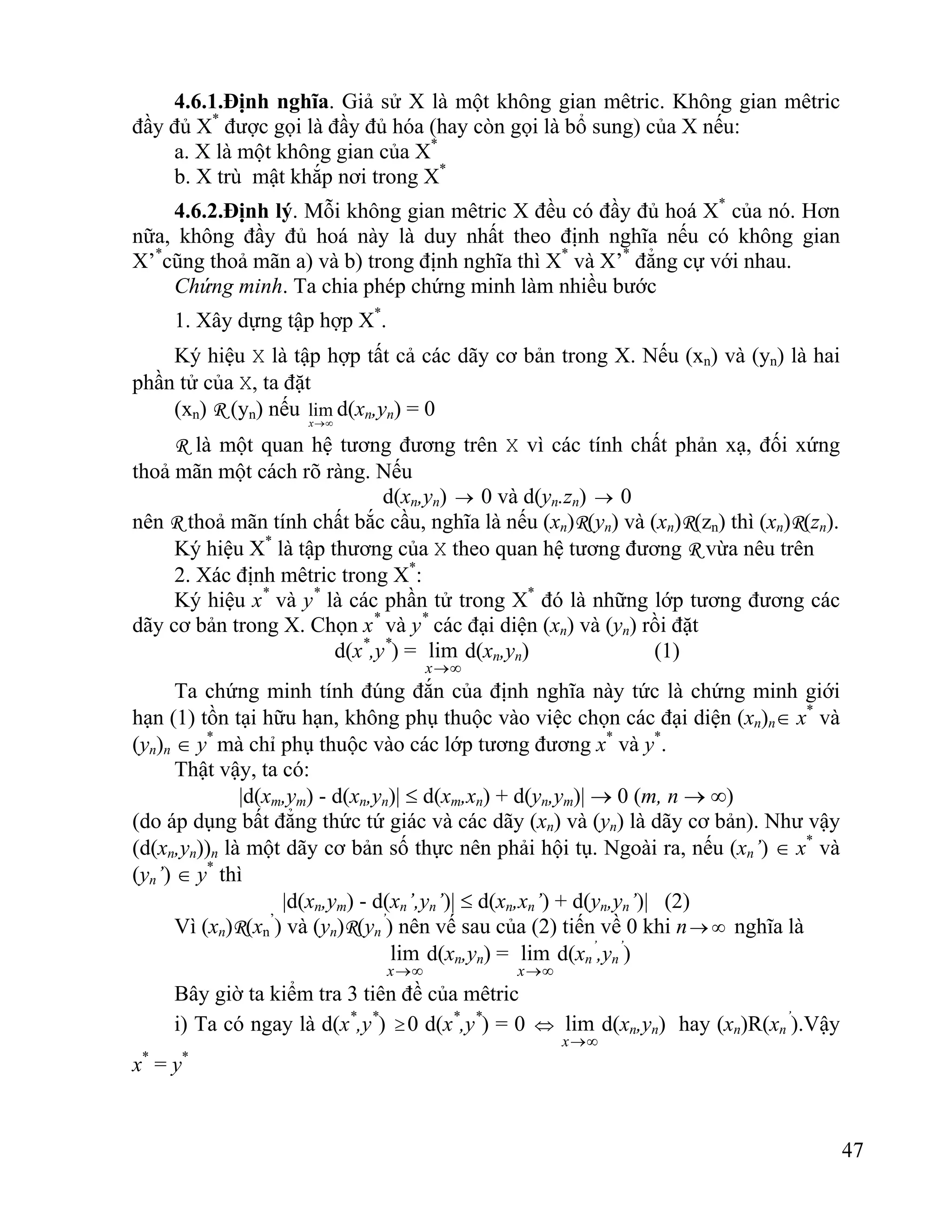 Gt khong gian_metric Nguyen Hoang | PDF