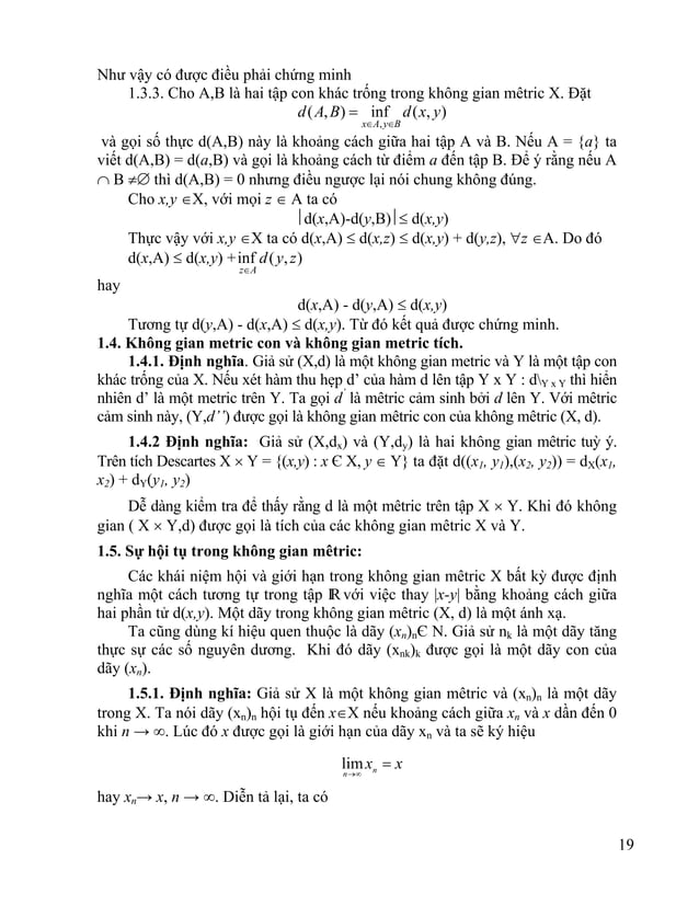 Gt khong gian_metric Nguyen Hoang | PDF