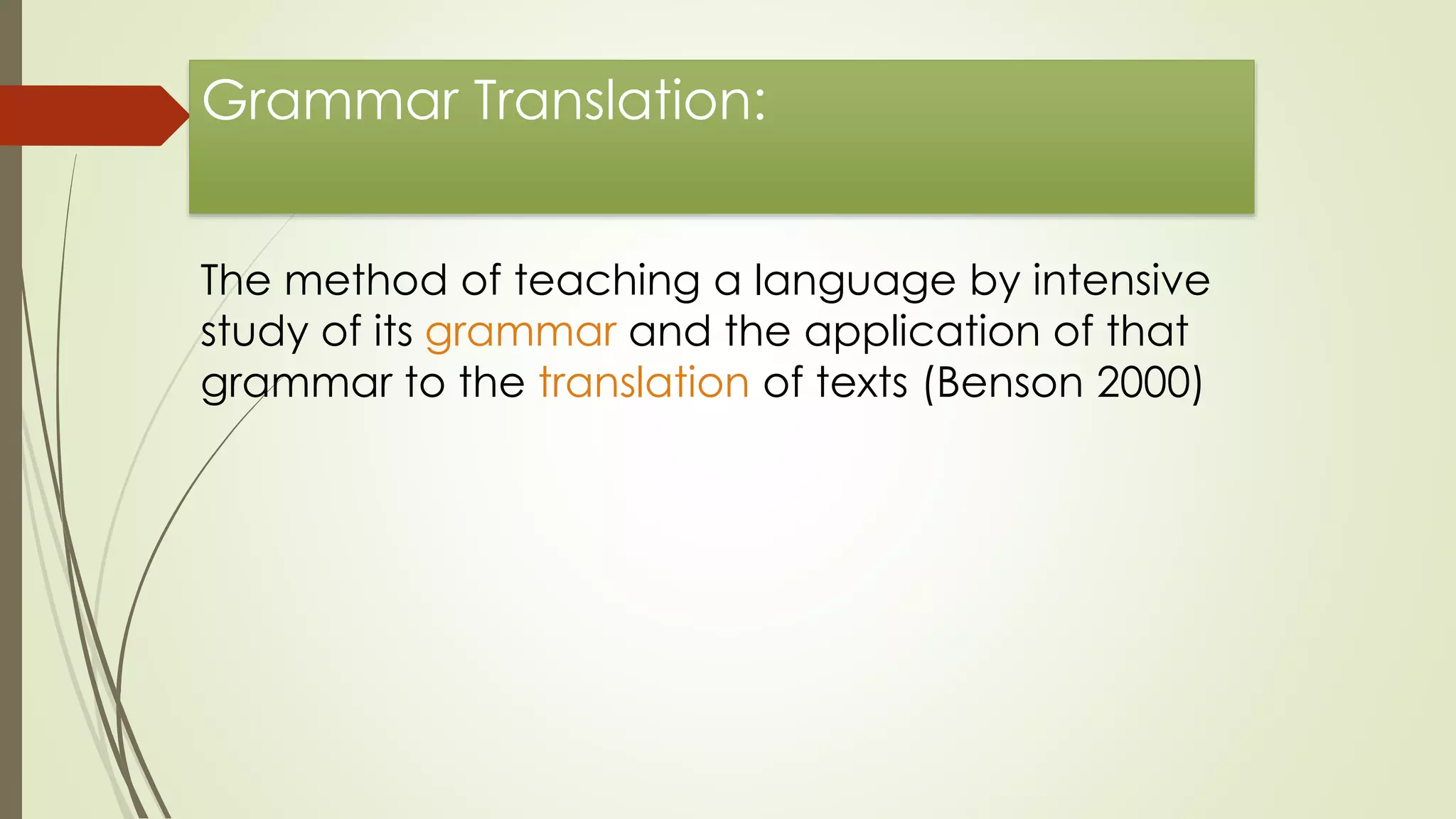 grammar translation method | PPTX