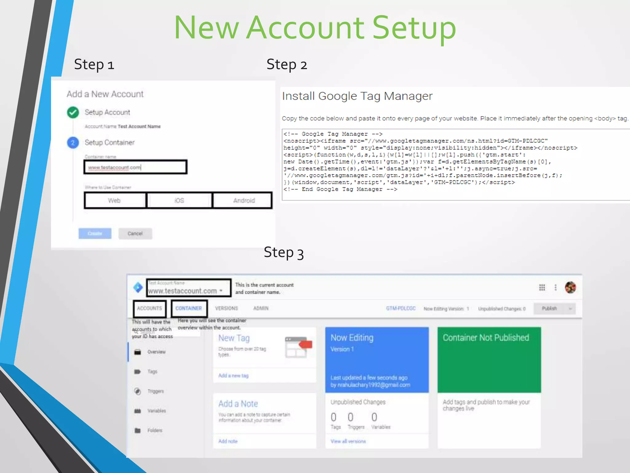 Google Tag Manager Setup - Basic | PPT