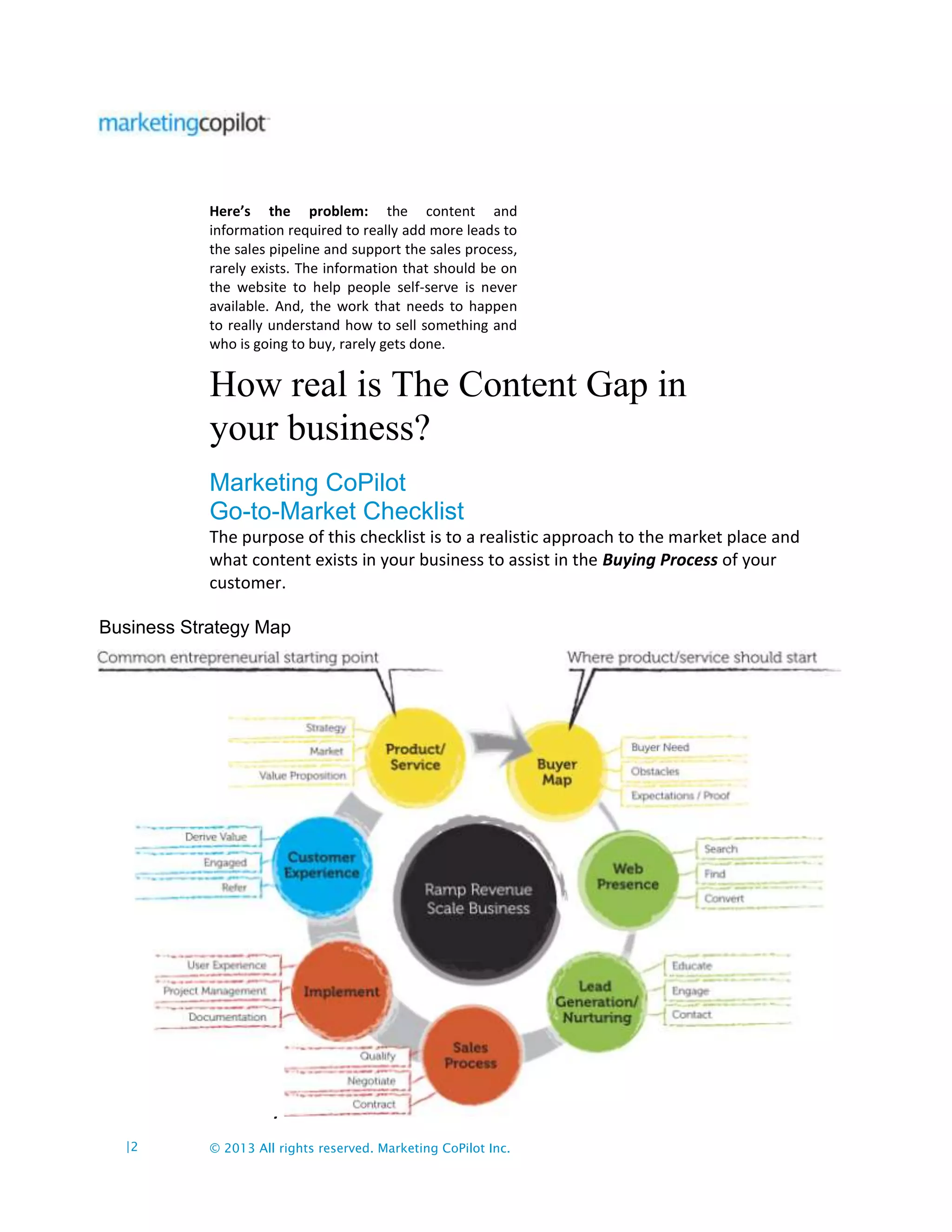The Content Gap Checklist | DOCX