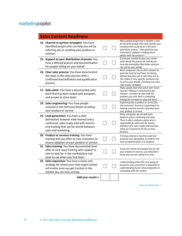 The Content Gap Checklist | PDF