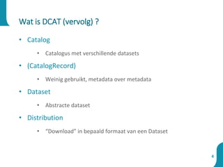 Werkgroep metadata: INSPIRE - DCAT-AP mapping | PPTX