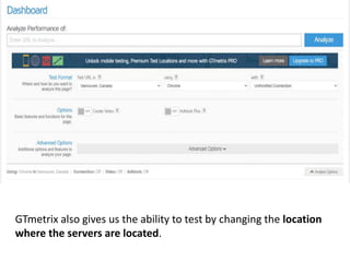 about gtmetrix | PPT
