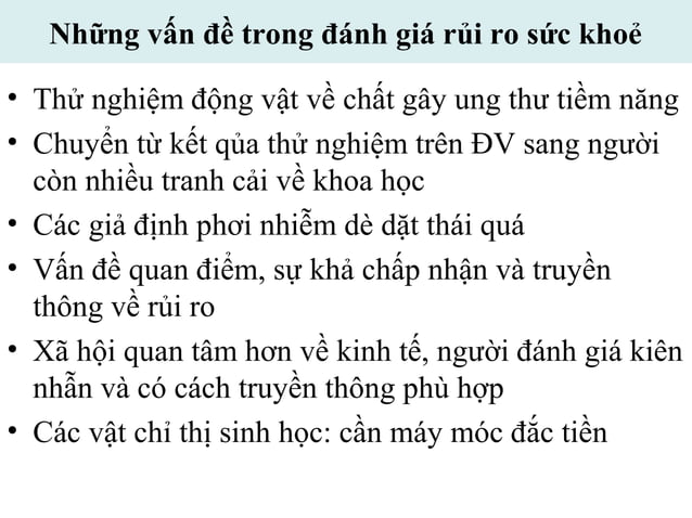 danh gia rui ro moi truong | PPT