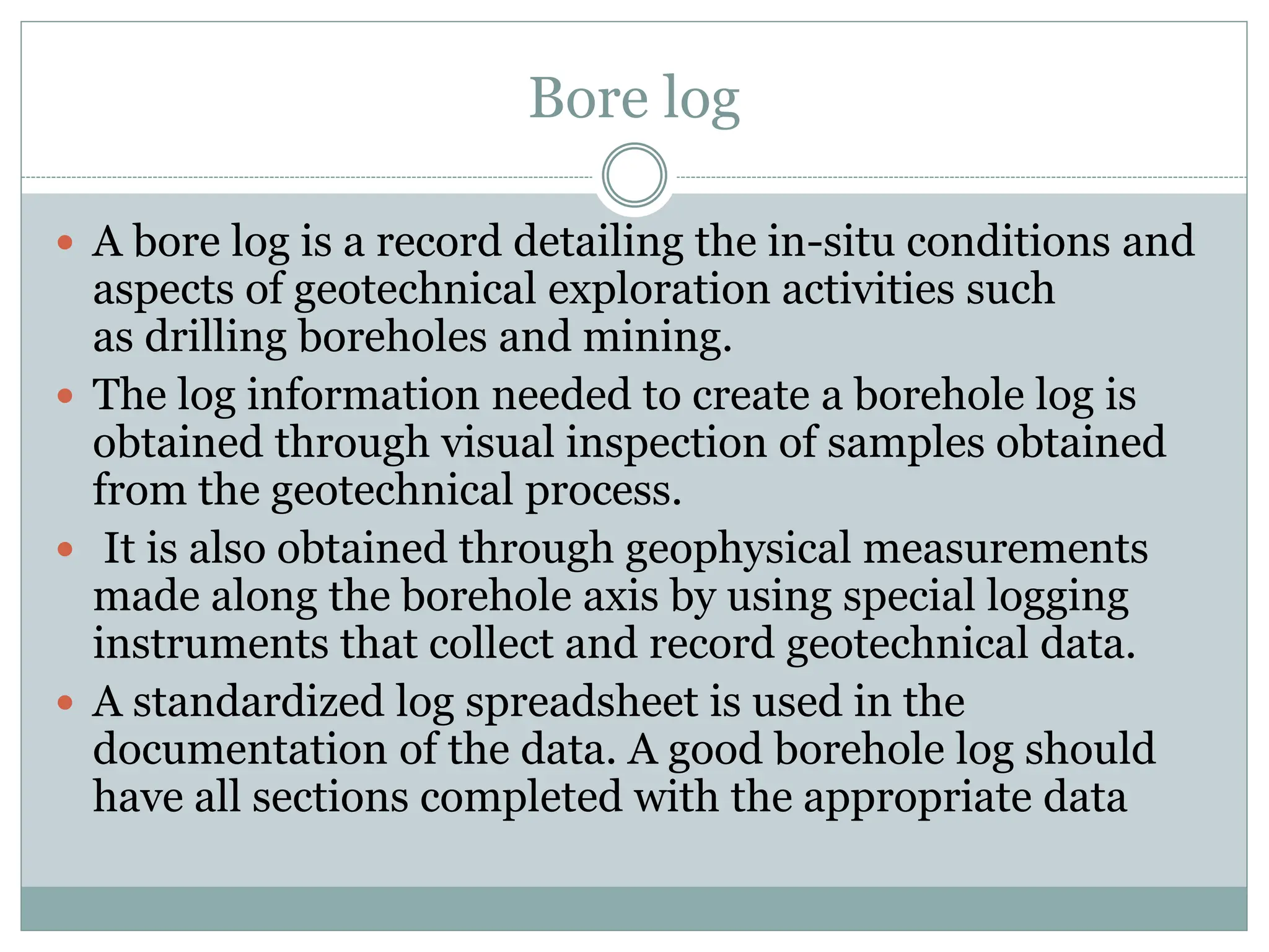 geotechnical investigation in civil engineering | PPTX