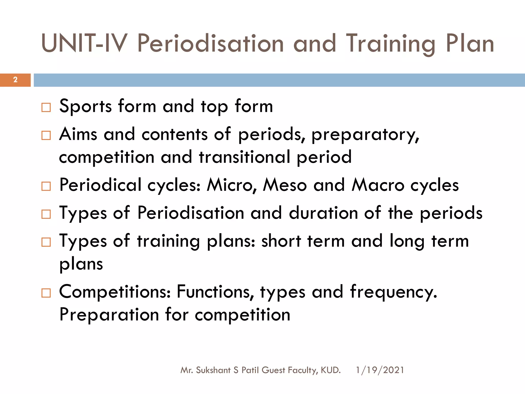 GTMT Sports Periodisation & Training Plan | PDF