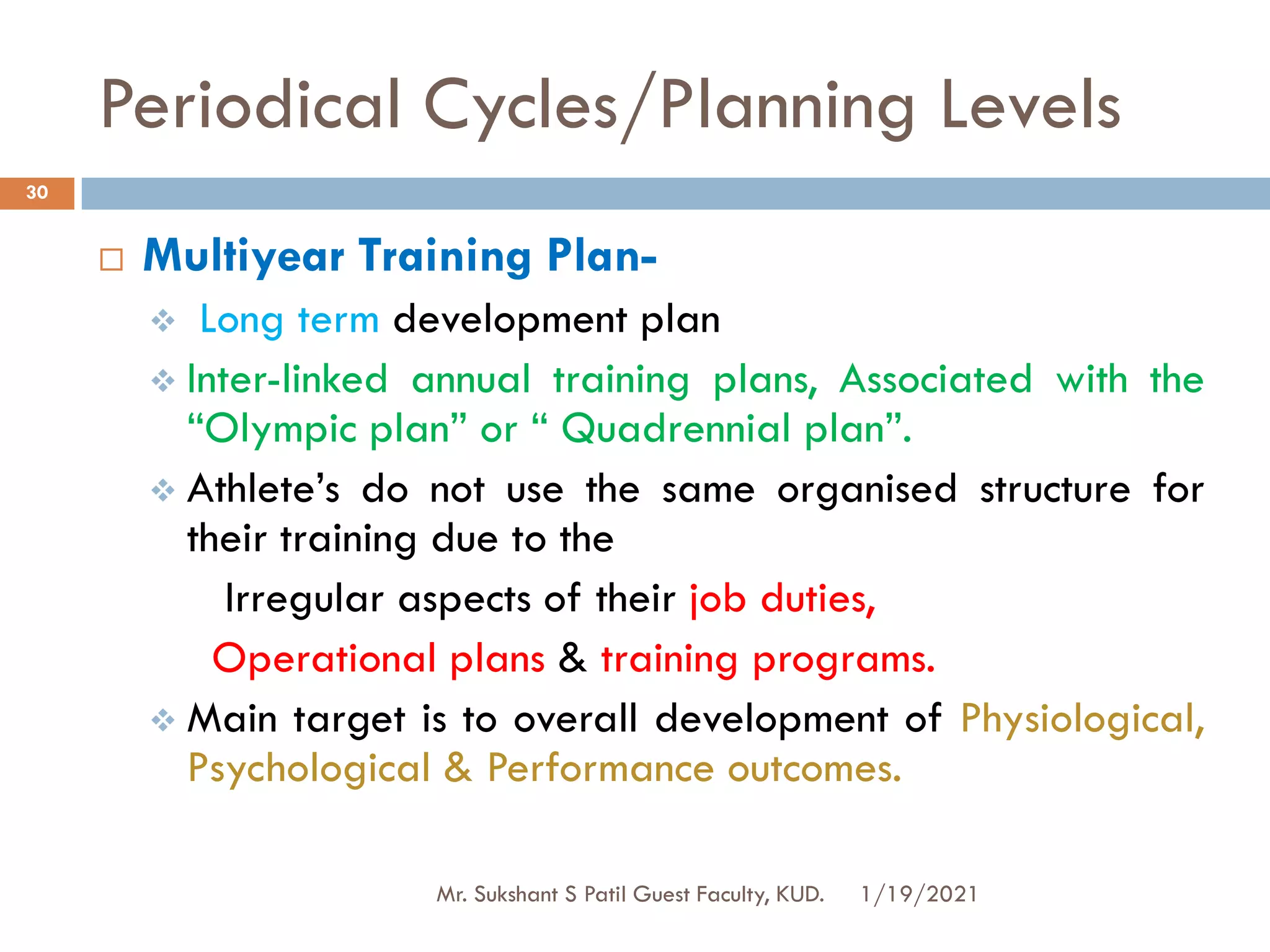 GTMT Sports Periodisation & Training Plan | PDF