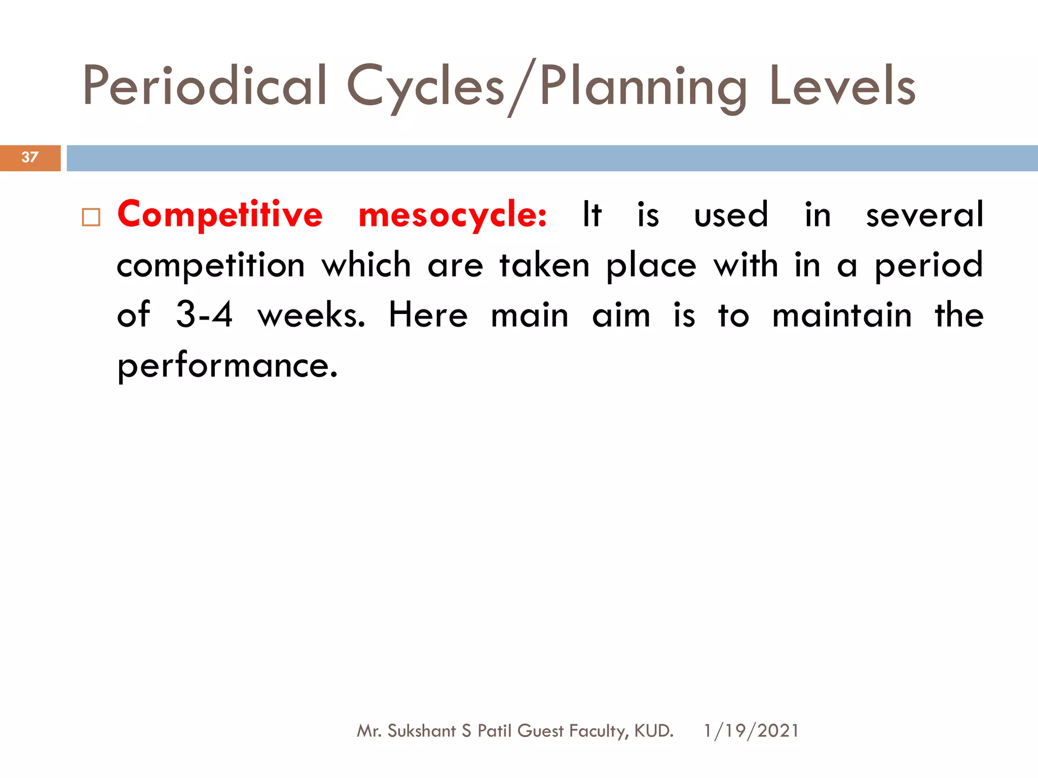 GTMT Sports Periodisation & Training Plan | PDF