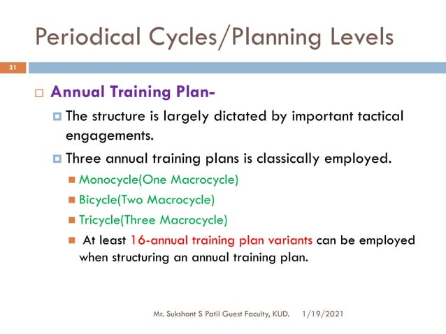 GTMT Sports Periodisation & Training Plan