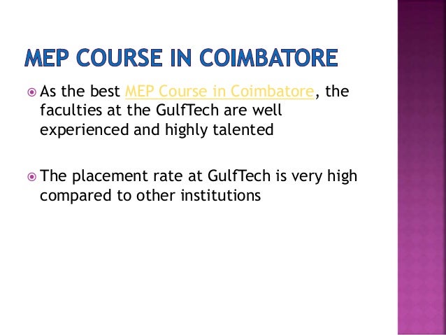 MEP And HVAC Course in Thrissur, Kerala, Coimbatore and Bangalore | PPTX