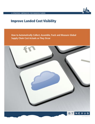 Improve Landed Cost Visibility | PDF | Logistics | Business