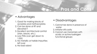 Group Transfer Polymerisation (GTP) | PDF