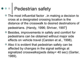 Pedestrian Safety and Urban Infrastructure | PPT