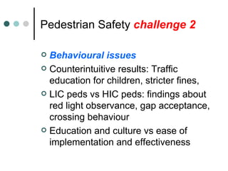 Pedestrian Safety and Urban Infrastructure | PPT