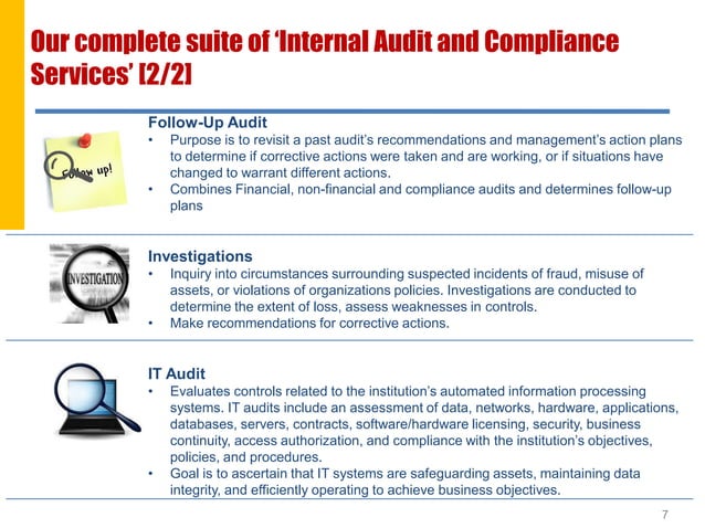Audit and compliance services | PDF | Business Accounting & Finance ...