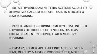 General treatment of poison. | PPTX