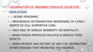 General treatment of poison. | PPTX