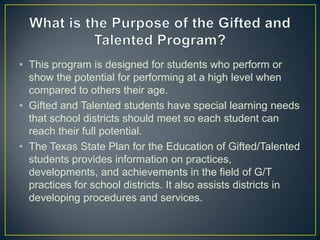 Gt presentation | PPTX | Special Education | Education