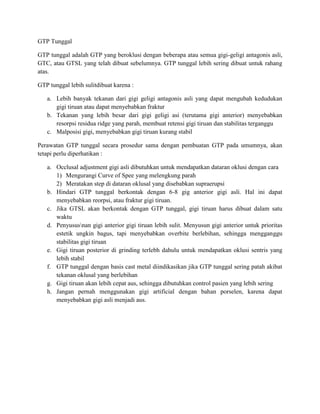 Gtp tunggal | DOCX