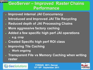 Raster data in GeoServer and GeoTools: Achievements, issues and future developments | PDF