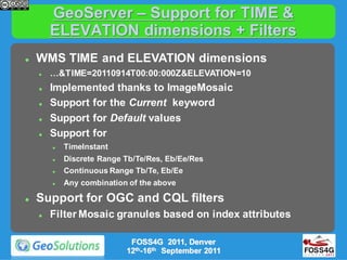 Raster data in GeoServer and GeoTools: Achievements, issues and future developments | PDF