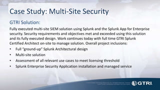 GTRI Splunk Case Studies - Splunk Tech Day | PPT