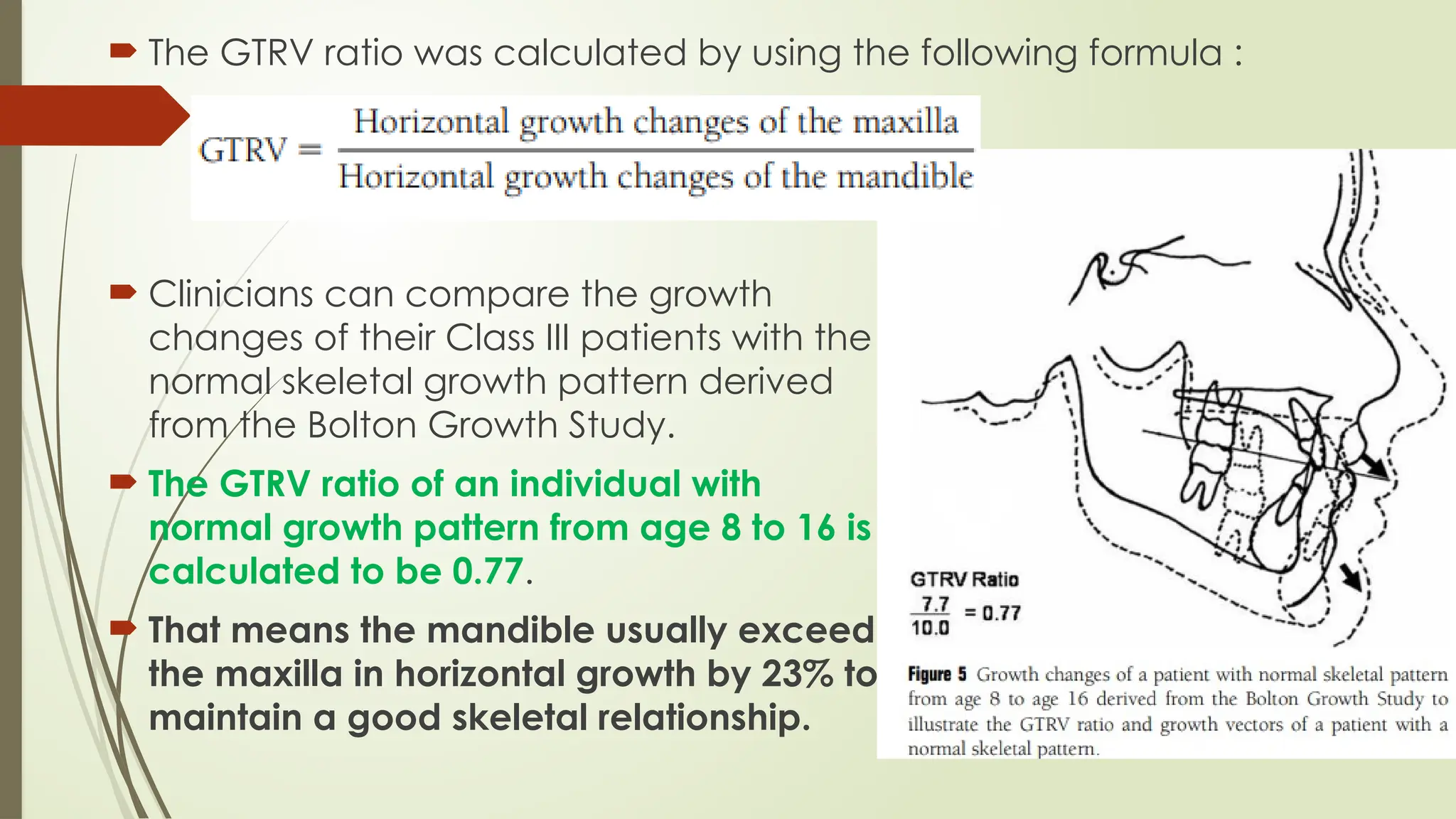 Treatment timing using GTRV in class 3 .pptx