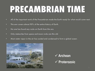 Geological time scale- Haeden to Recent | PPTX