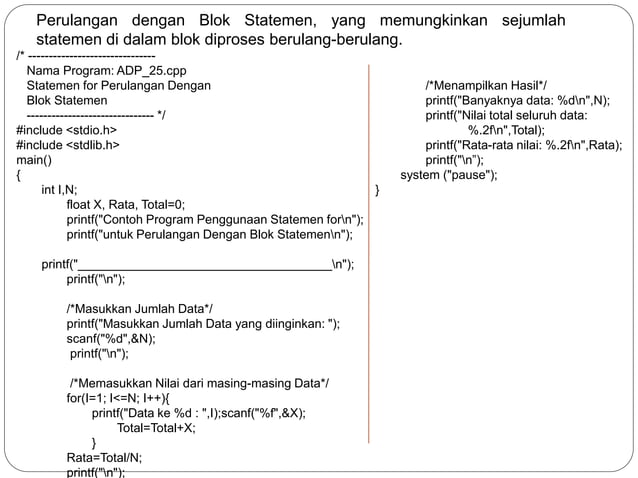 4 adp struktur perulangan | PPT