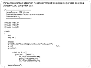 4 adp struktur perulangan | PPT