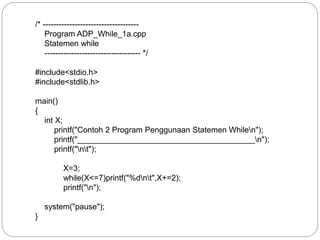 4 adp struktur perulangan | PPT
