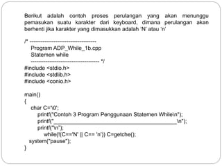 4 adp struktur perulangan | PPT