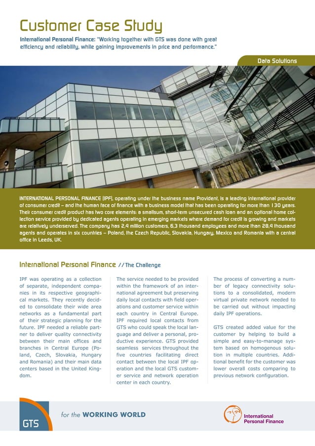 Gts case study_provident_eng | PDF | Computer Networking | Computing