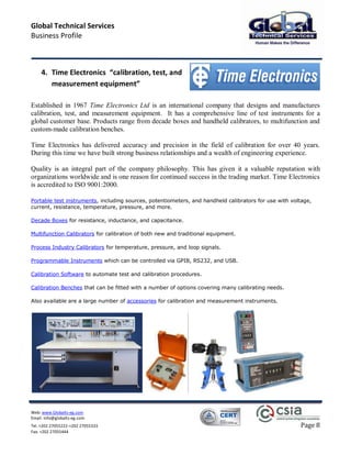 Global Technical Services - Company Profile | PDF