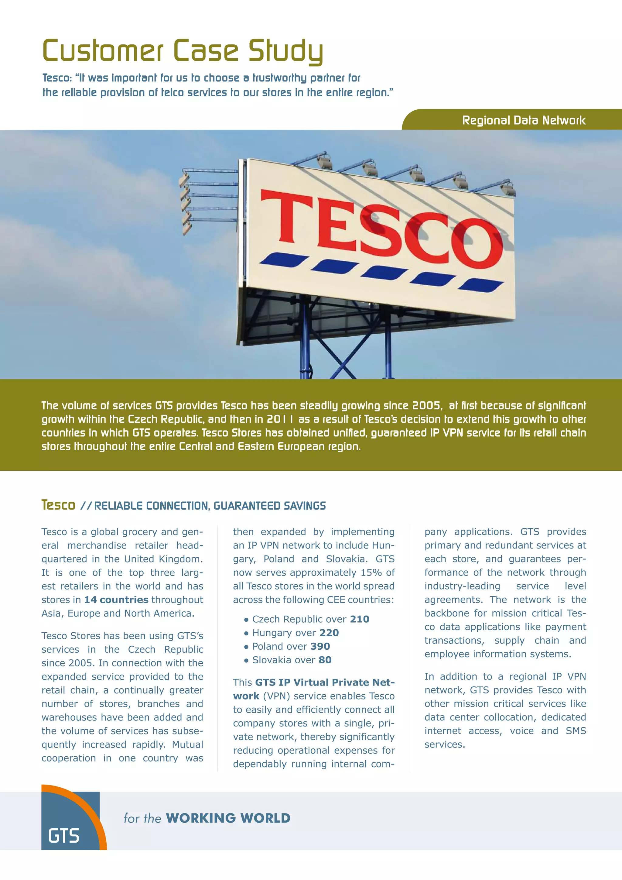 Gts tesco case_study | PDF