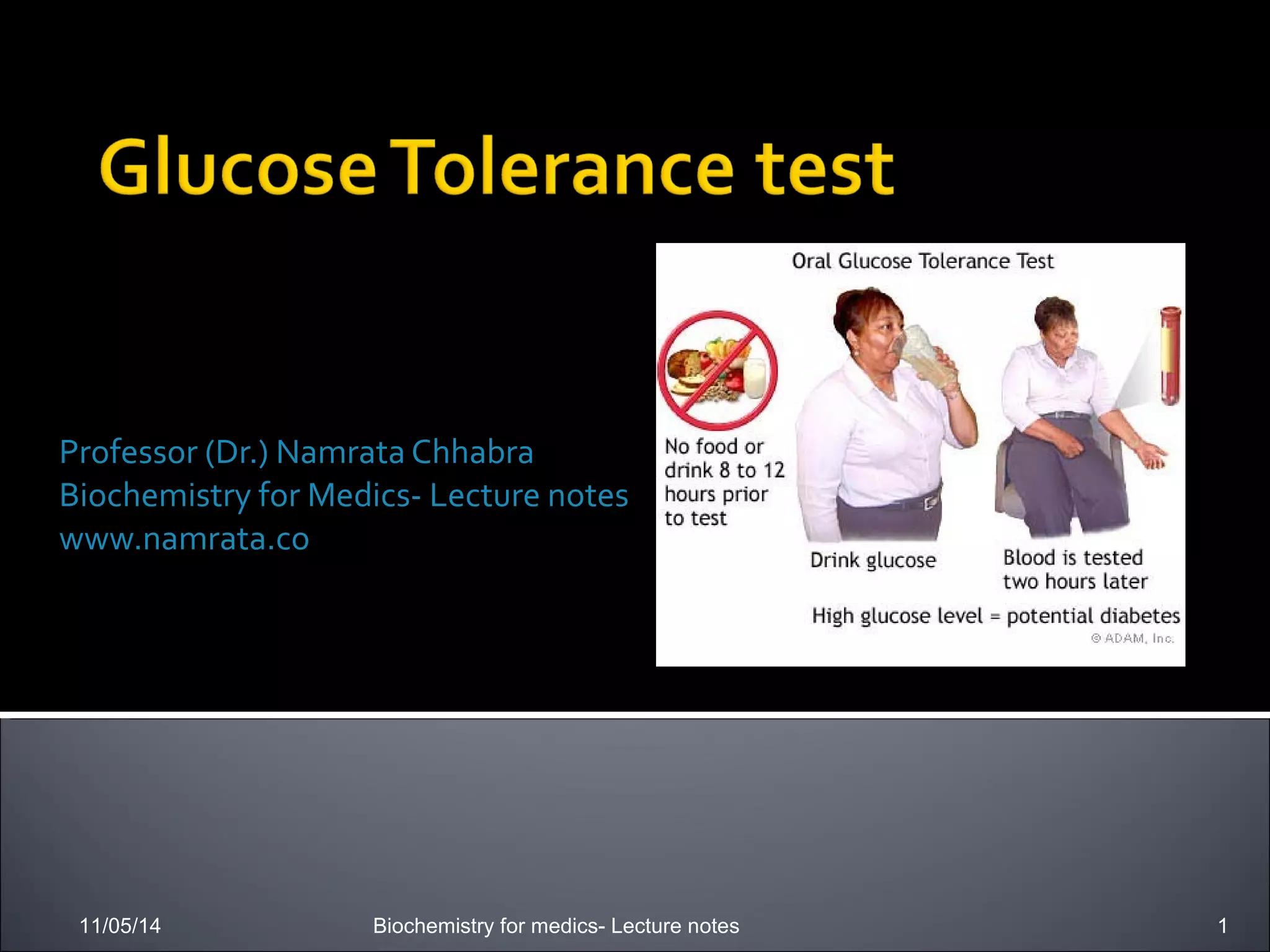 Glucose Tolerance Test | PPT