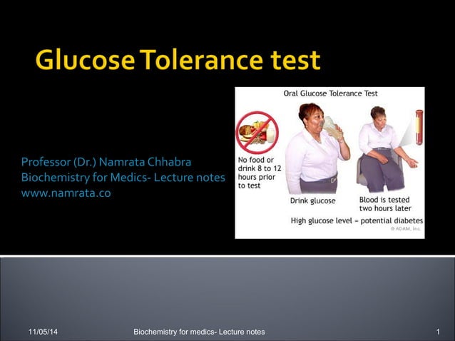 Glucose Tolerance Test | PPT | Endocrine and Metabolic Diseases ...