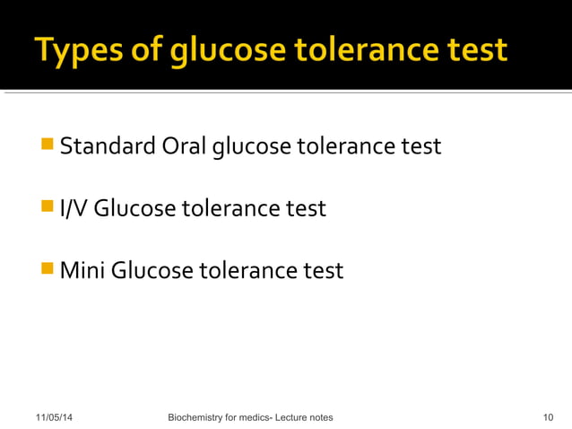 Glucose Tolerance Test | PPT | Endocrine and Metabolic Diseases ...