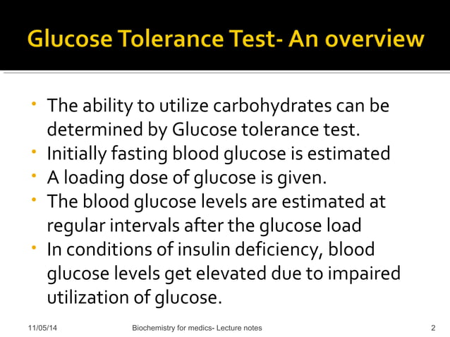 Glucose Tolerance Test | PPT | Endocrine and Metabolic Diseases ...