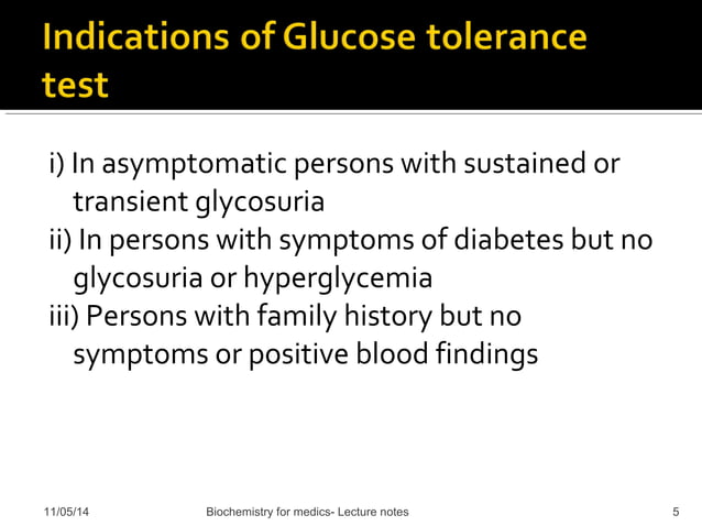 Glucose Tolerance Test | PPT | Endocrine and Metabolic Diseases ...