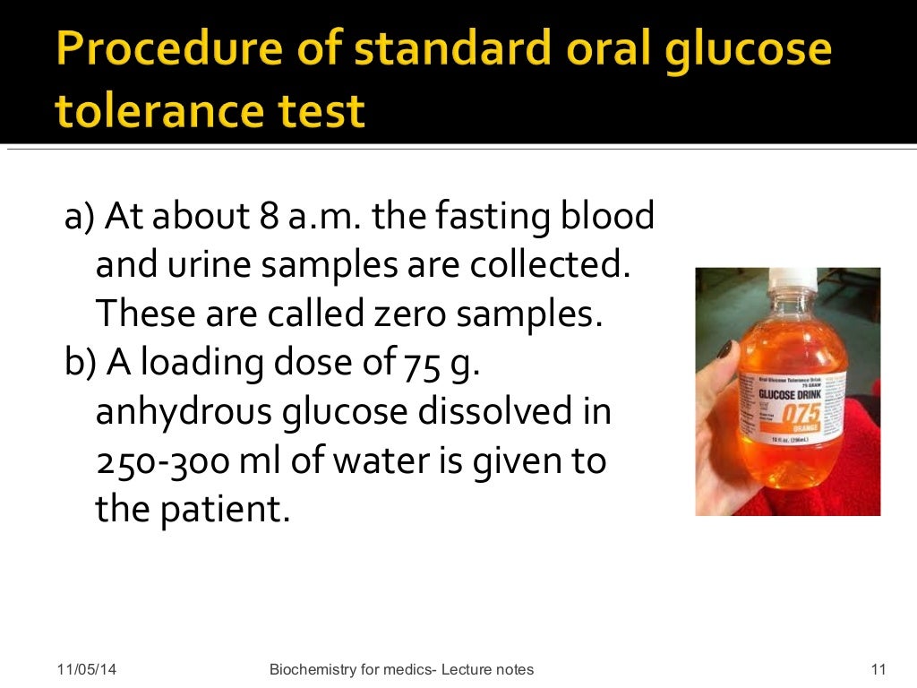 Glucose Tolerance Test