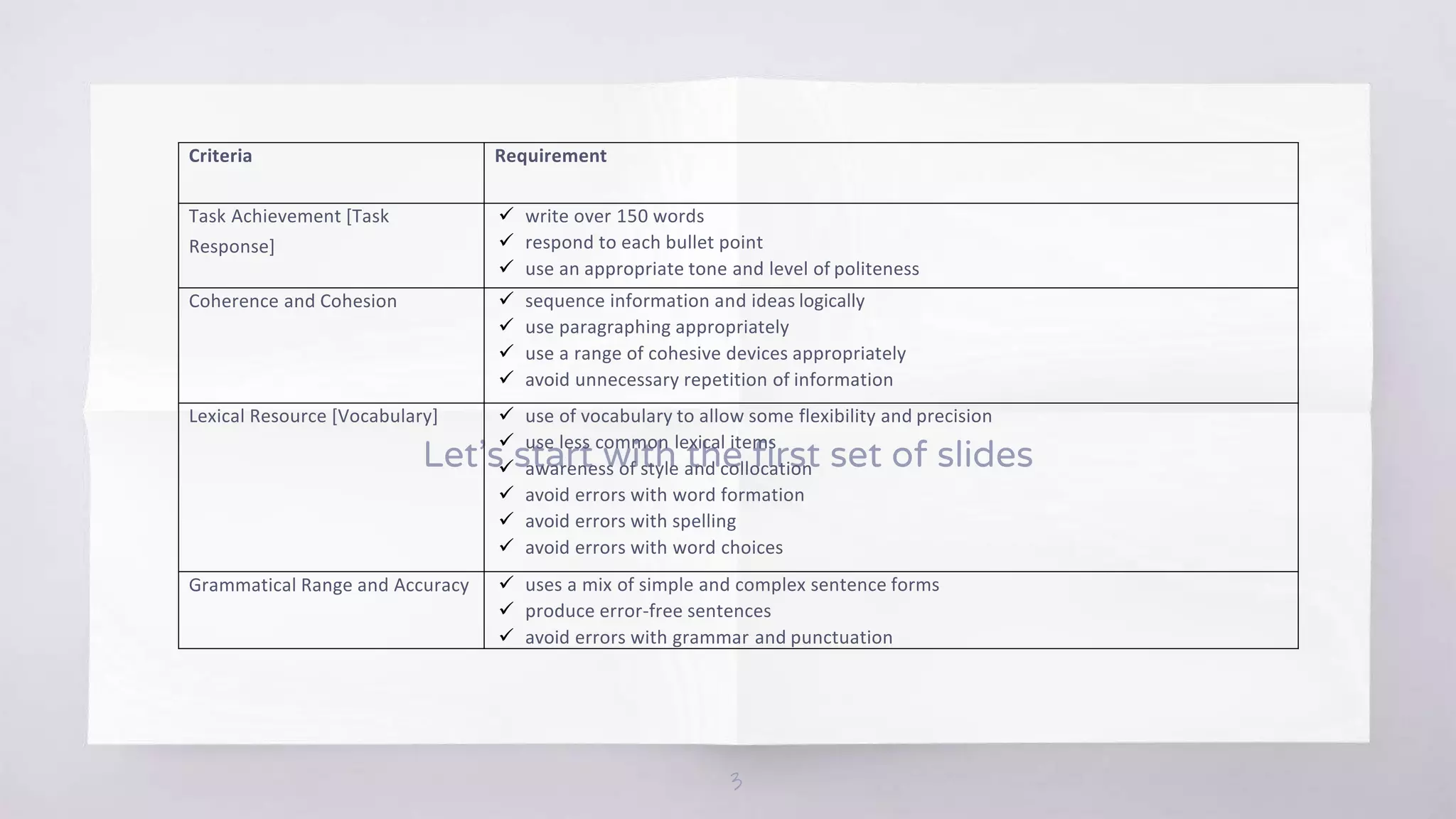 IELTS General Training Writing Task 01 | PPTX
