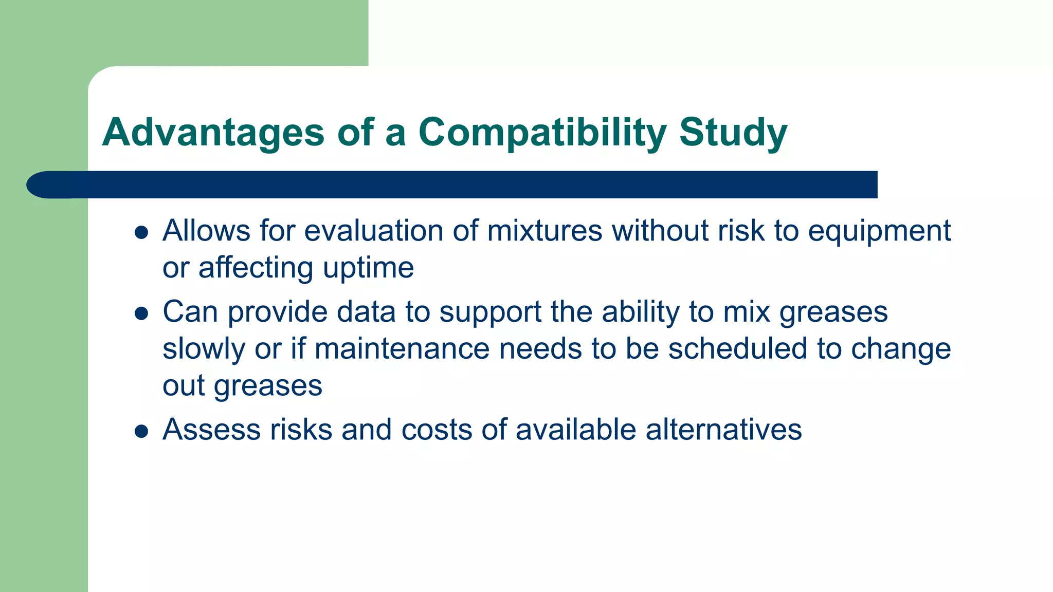 Grease Mixing and Compatibility Studies | PPT | Free Download
