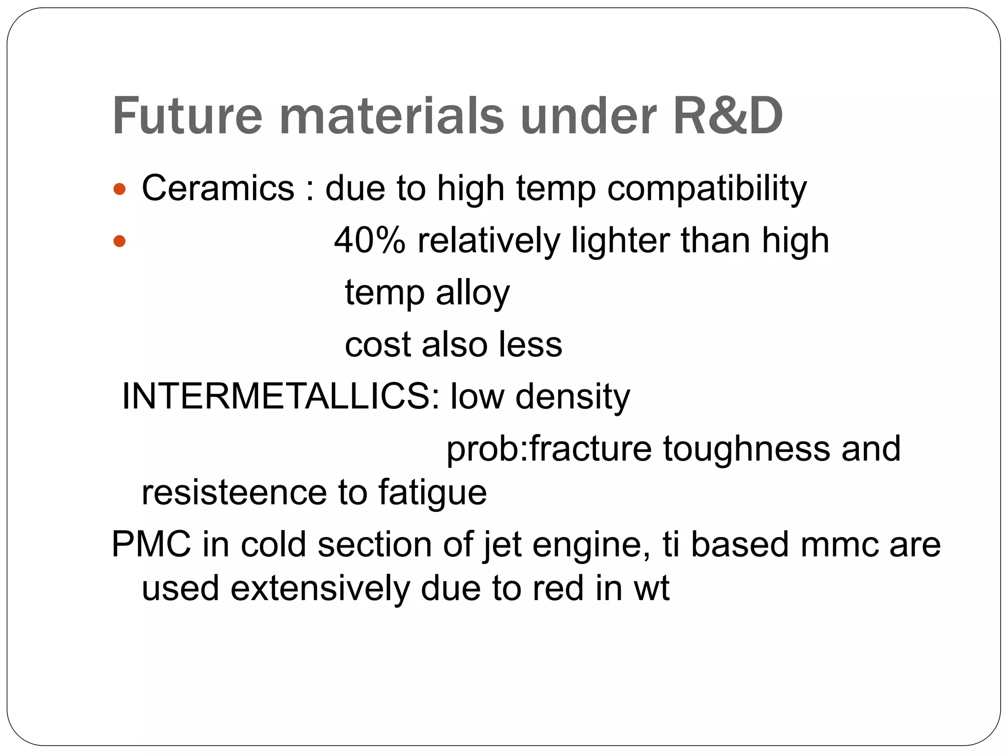 gas turbine materials and properties | PPTX