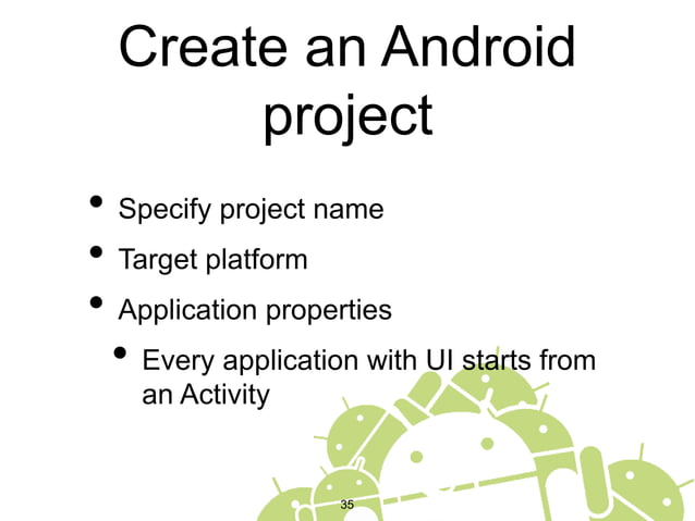 Introduction To Mobile Application Development On Android Ppt