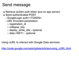 Android Cloud to Device Messaging Framework at GTUG Stockholm | PPT